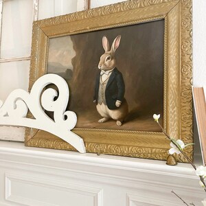 Anthropomorphic Rabbit Painting, Set of 5 Apprentice Bunny Wall Art ...