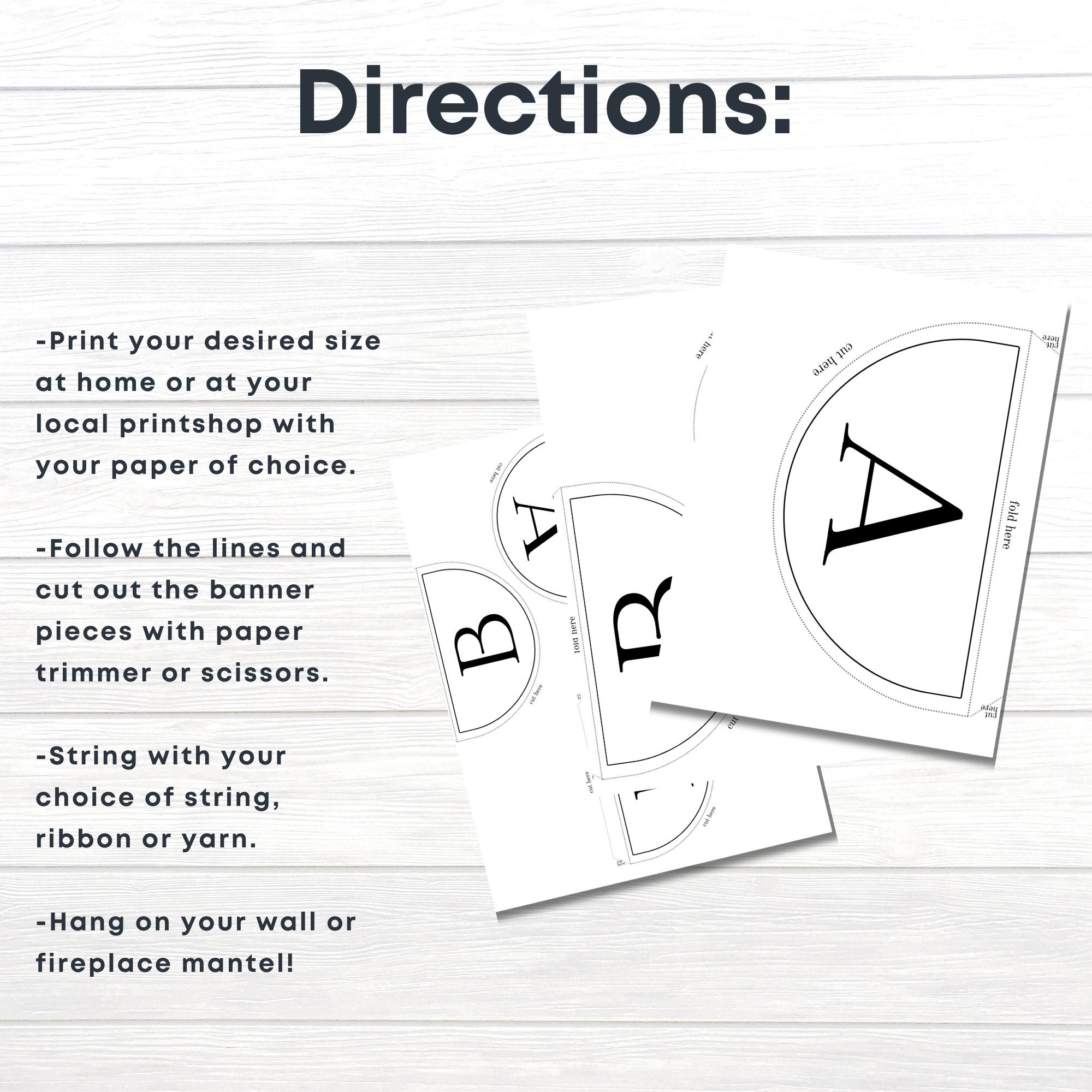 Cute Printable Banner Alphabet Letter Banner With Numbers - Etsy