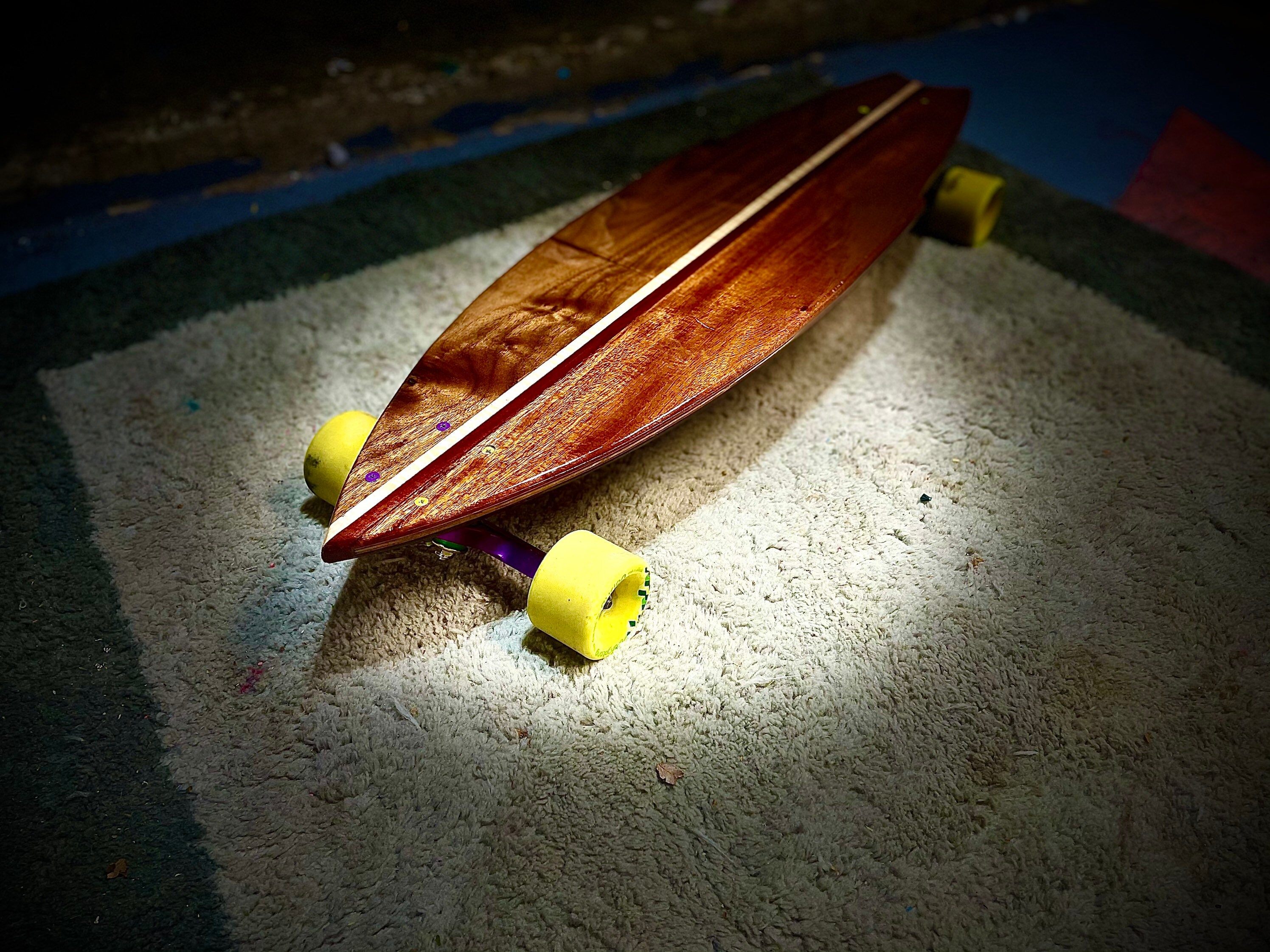 Eco-friendly Longboard Sting Cruiser W/ Epoxy Finish. Mahogany, Walnut ...