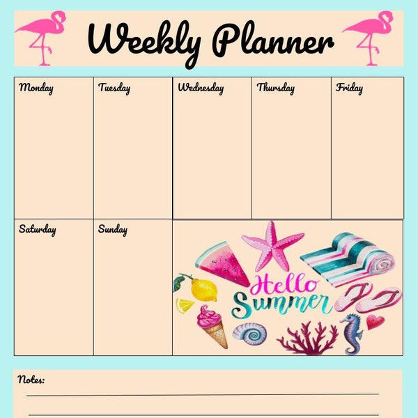 Tropical Planner - Etsy