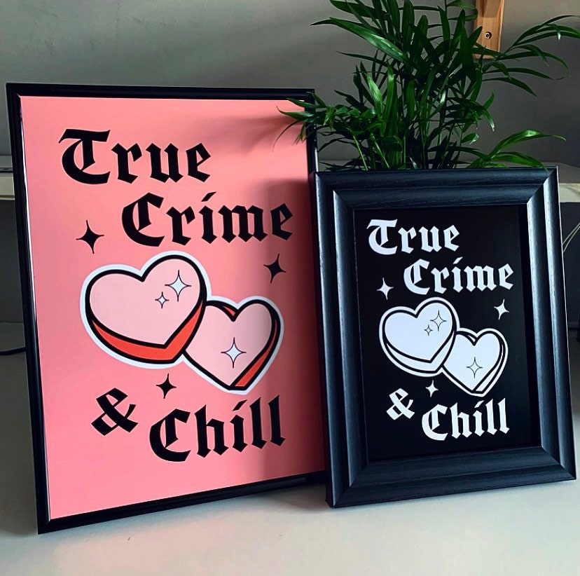 True Crime Print Wall Art Prints Poster Illustrations - Etsy