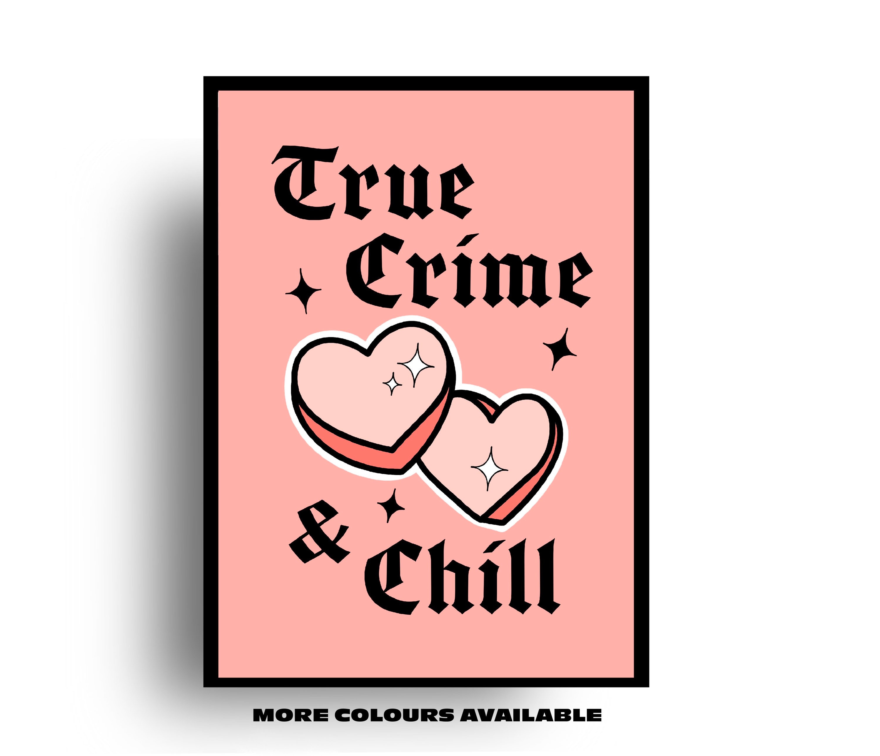True Crime Print Wall Art Prints Poster Illustrations - Etsy