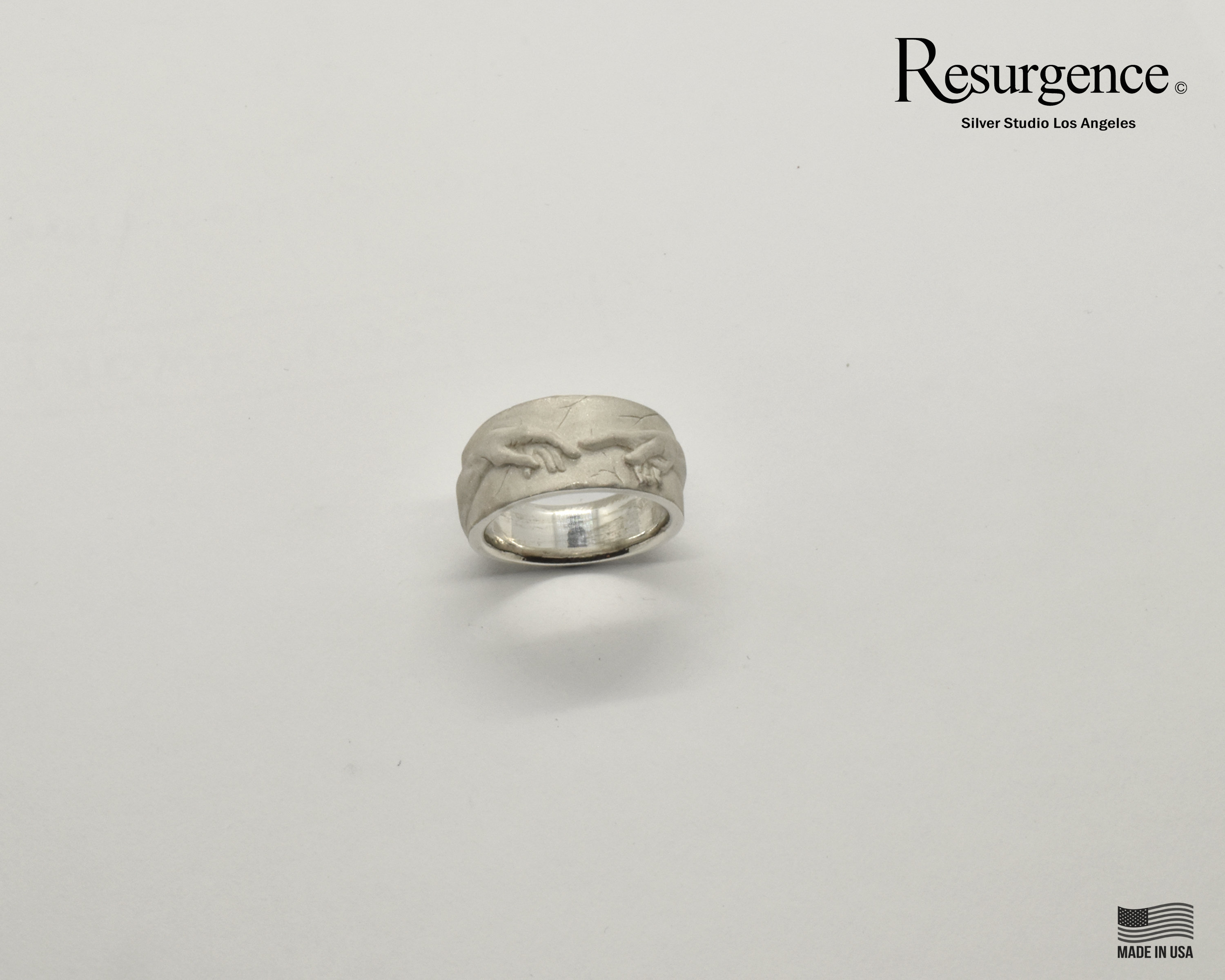 Creation of Adam Sculpture-style Ring Handmade Non-tarnishing Unique ...