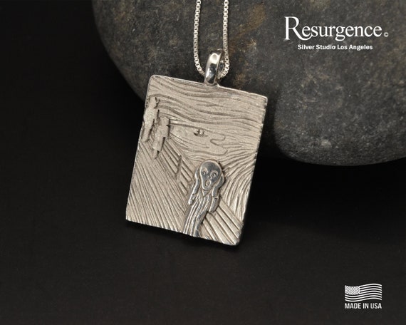 Edvard Munch The Scream Pendant Necklace | Etsy