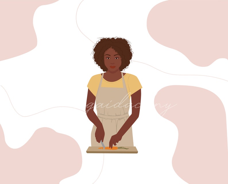 Abstract People Are Cooking - Vector Clipart - SVG PNG - Etsy