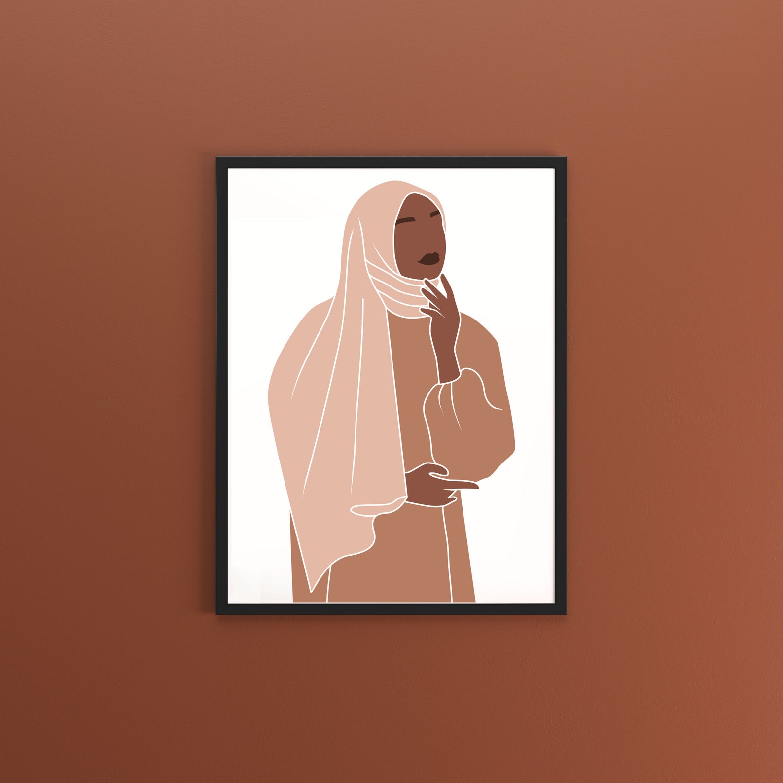 Muslim Woman SVG PNG - Woman Clipart in Hijab - Etsy
