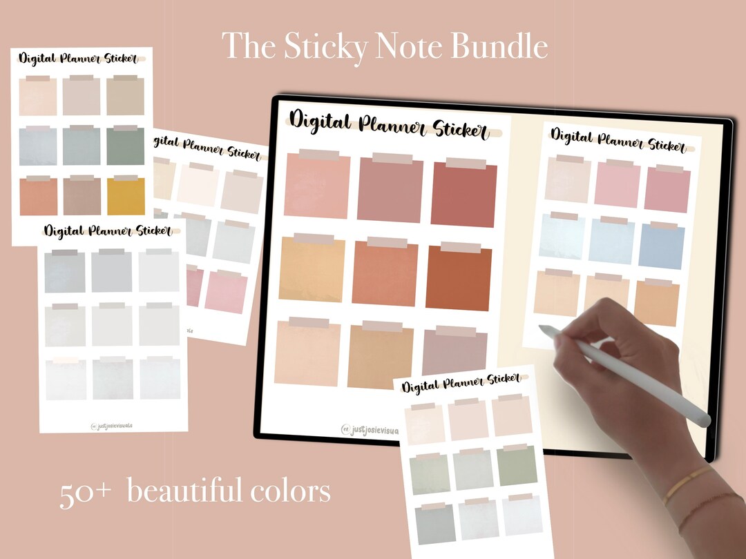 Digital Sticky Notes Bundle Digital Planning - Etsy