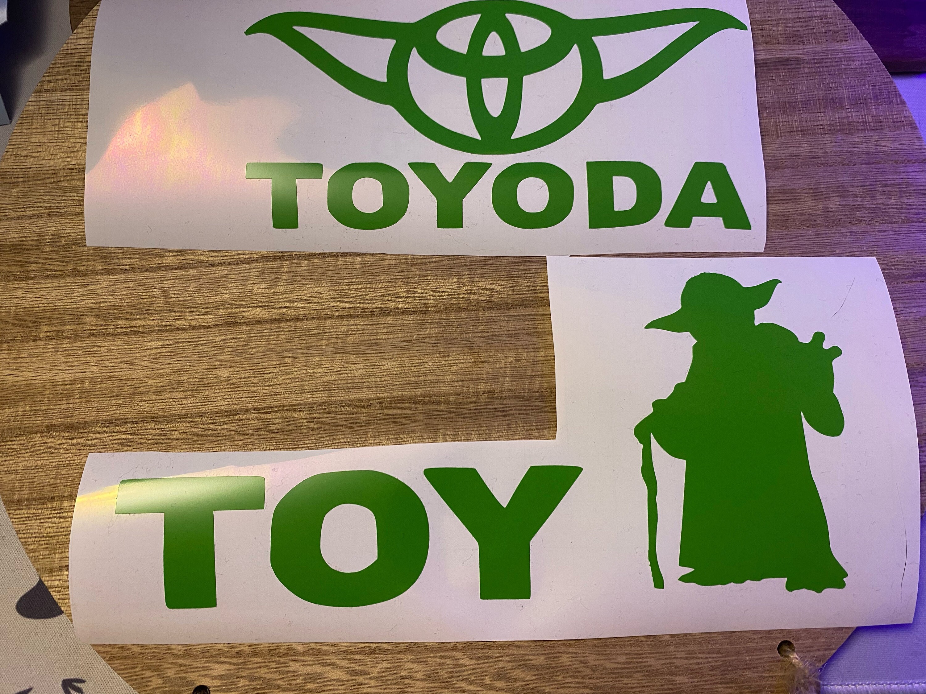 Toy-yoda Decal | Etsy