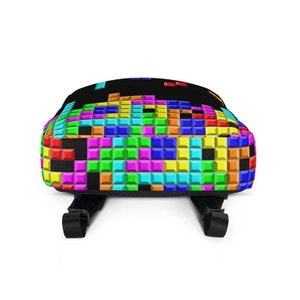 Retro Video Game Backpack / Tetris Design Backpack / Old School Gaming ...