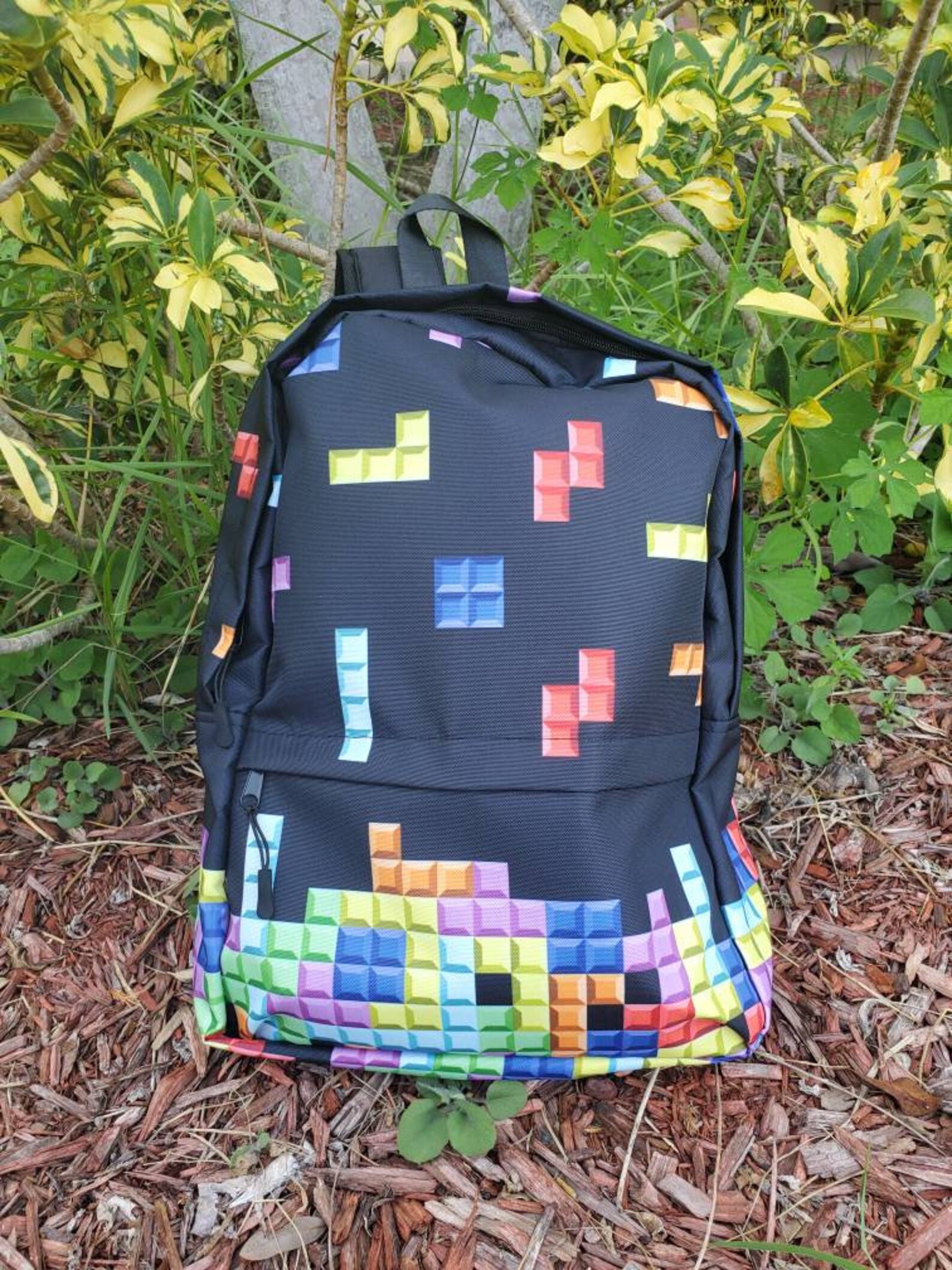 Retro Video Game Backpack / Tetris Design Backpack / Old School Gaming ...