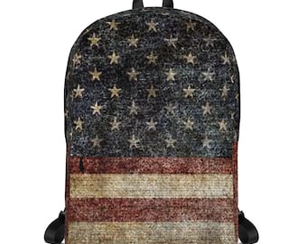Patriotic Backpack USA American Flag Patriot Gift Idea for Him Her Teen ...