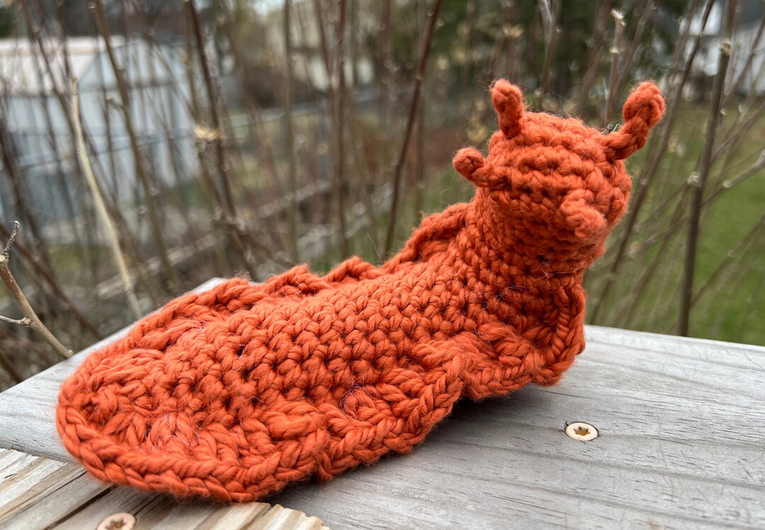 BIG Slug Plush Crochet clay LOUNGER - Etsy