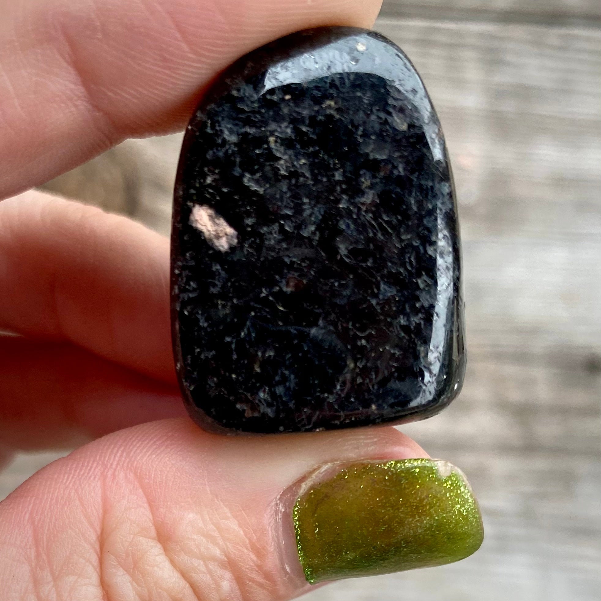 Nuummite Tumbled Stone: 3 Billion Year Old Crystal - Etsy