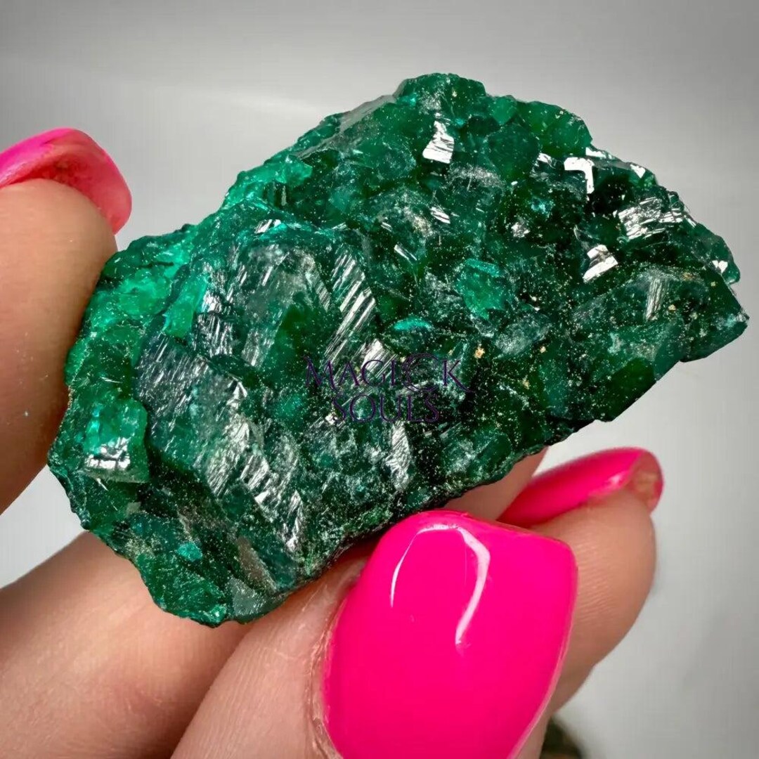 Dioptase Small Cluster – Rare Green Crystal From Congo - Etsy