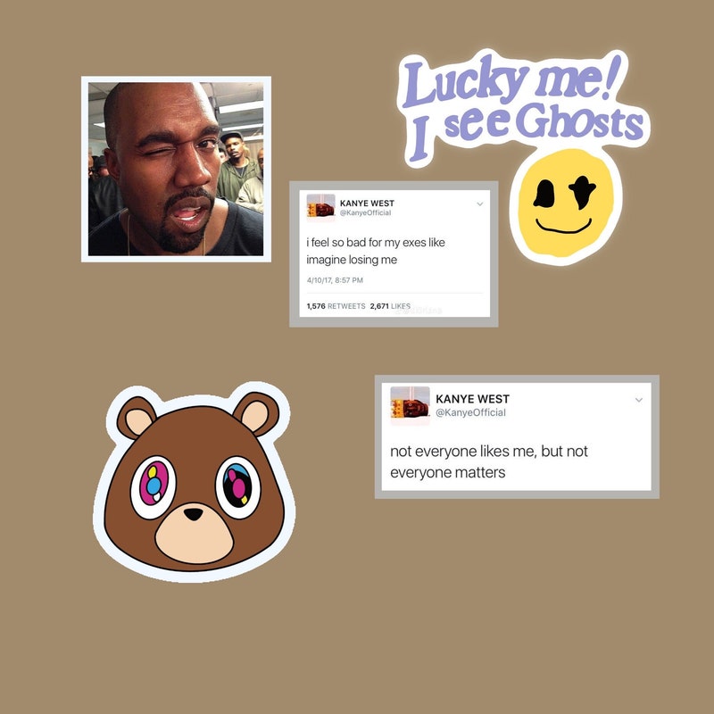 Kanye Sticker - Etsy