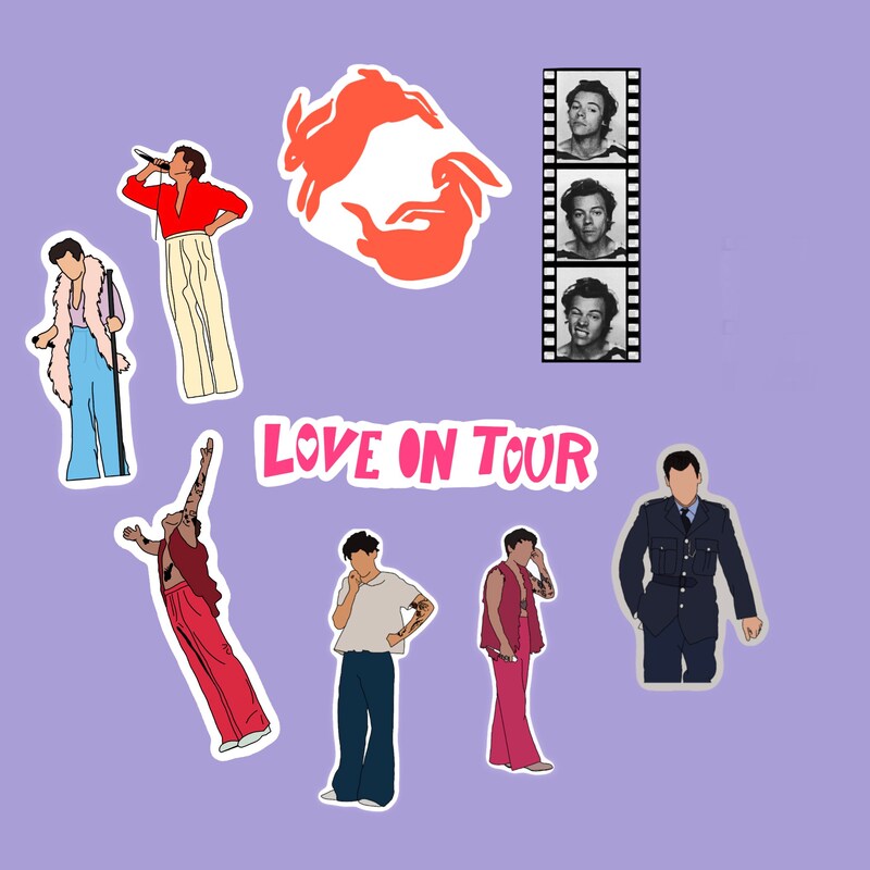 Harry Styles Stickers - Etsy