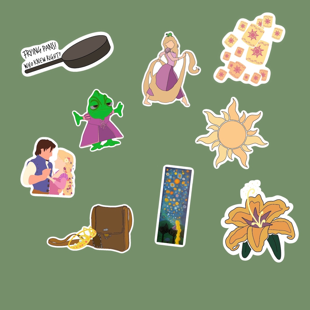 Tangled Sticker Pack for Laptop - Etsy
