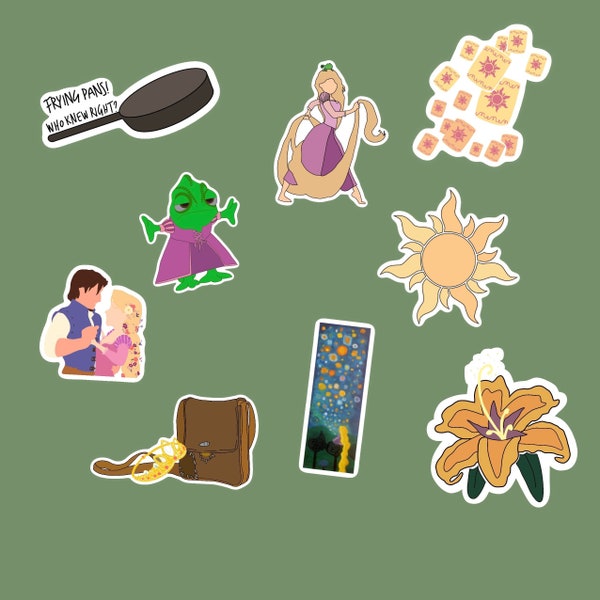 Tangled Stickers - Etsy