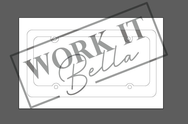 License Plate Template - Etsy