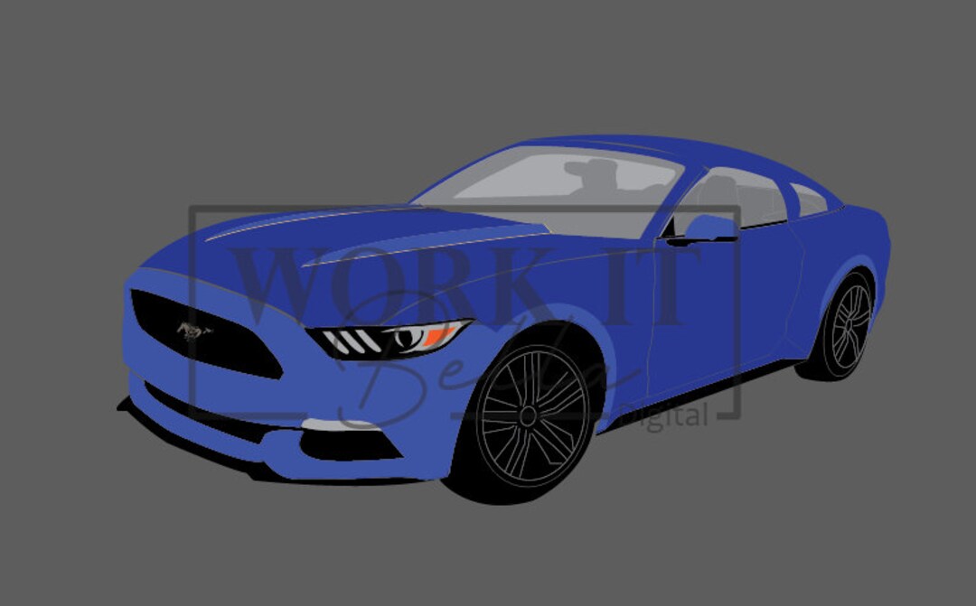 Ford - Mustang Laser Cut File - Etsy