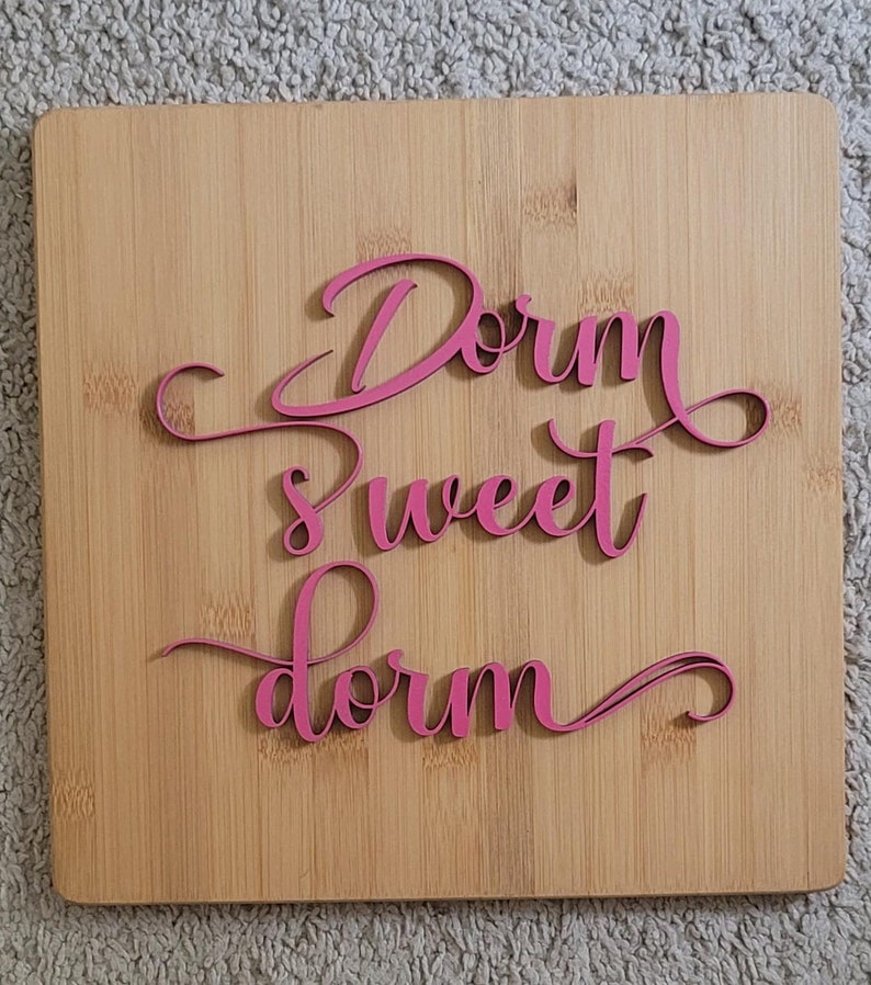 Dorm Sign Dorm Sweet Dorm Door Sign - Etsy