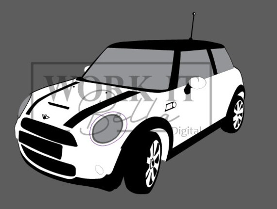 Mini Cooper Laser Cut File | Etsy