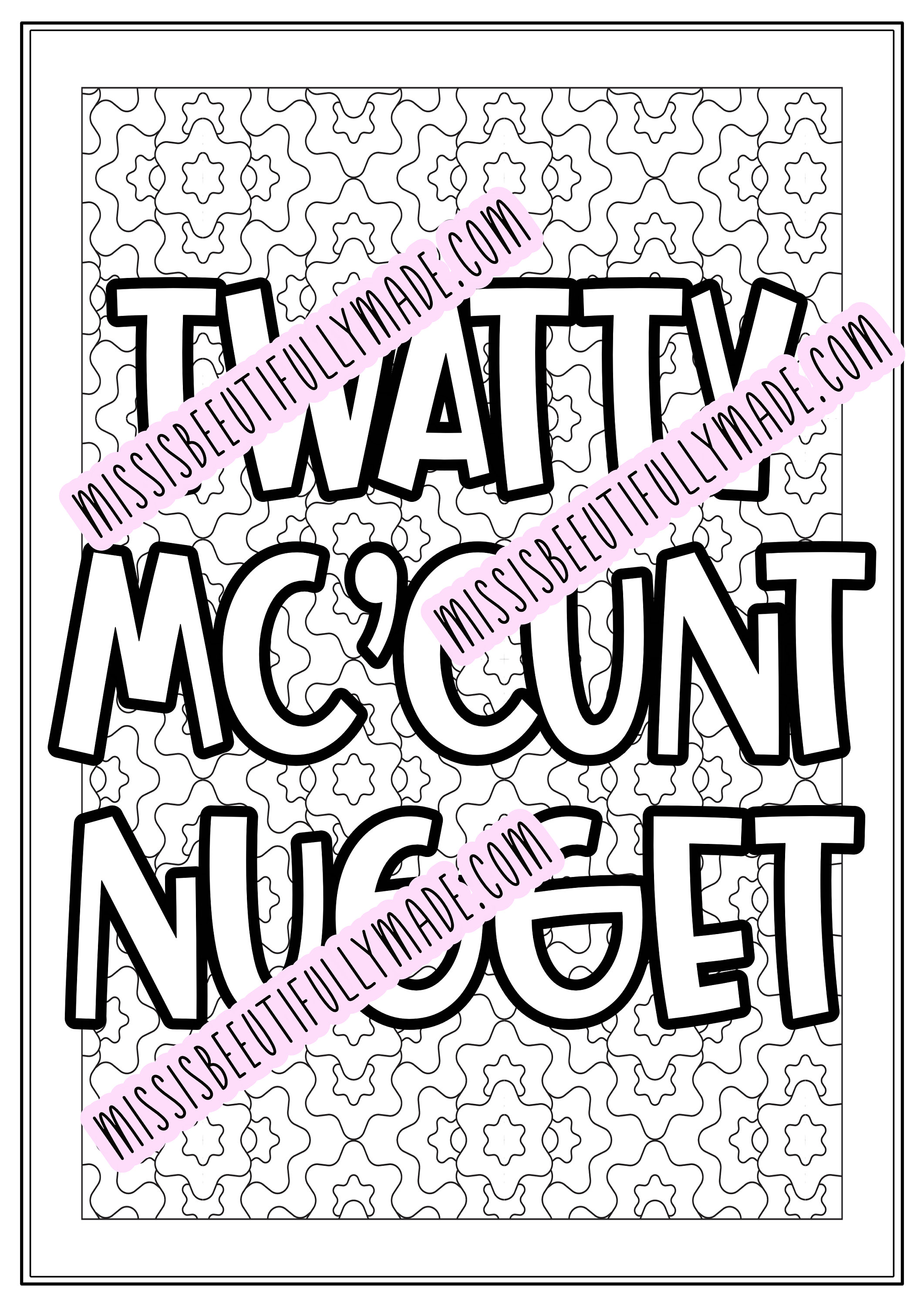 Digital Sweary Colouring Book Adult Colouring Book Swear - Etsy