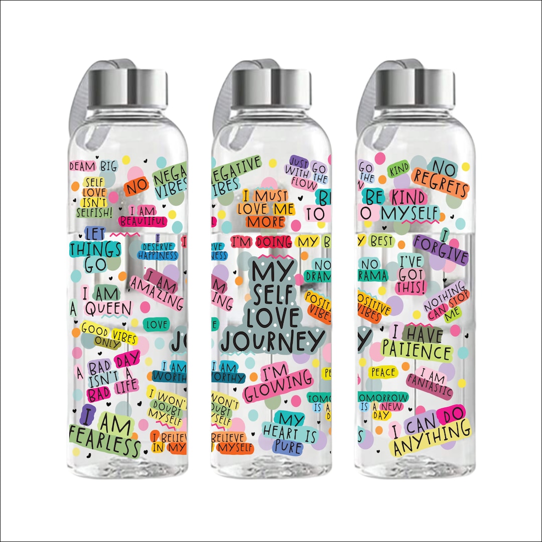 Water Bottle - Self Love Journey | Mental Health Matters | Be Kind ...