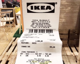 Ikea Receipt Rug - Etsy Australia