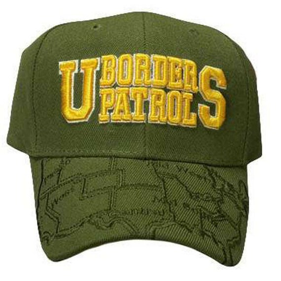 US Border Patrol Map Bill Green Acrylic Cap Hat USA New | Etsy