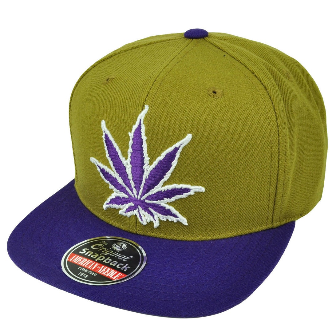 Weed Marijuana Snapback Smoke Cannabis Purple Mustard Experience Washington Hat Cap - Etsy