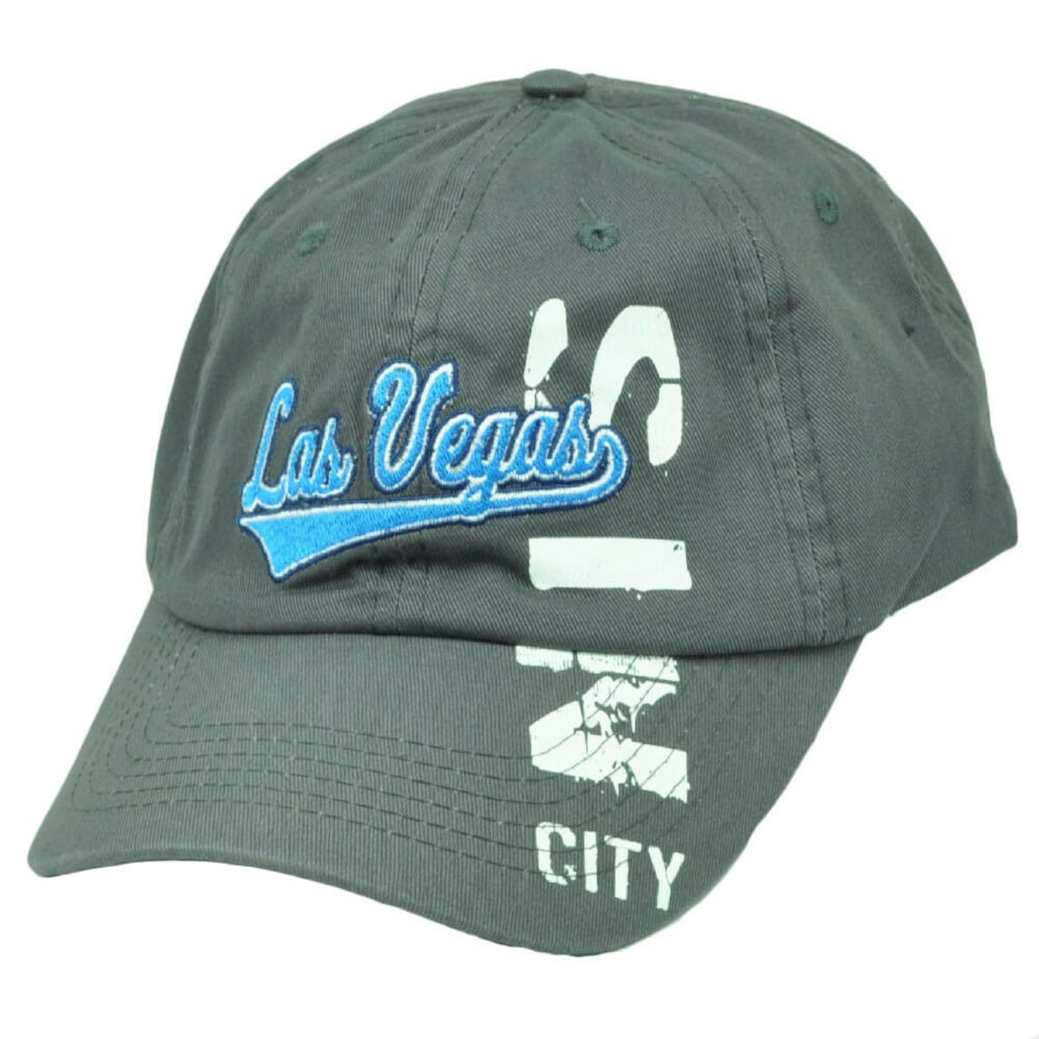 Las Vegas Nevada Sin City Grey Hat Cap Arch Relaxed NV State Vert ...