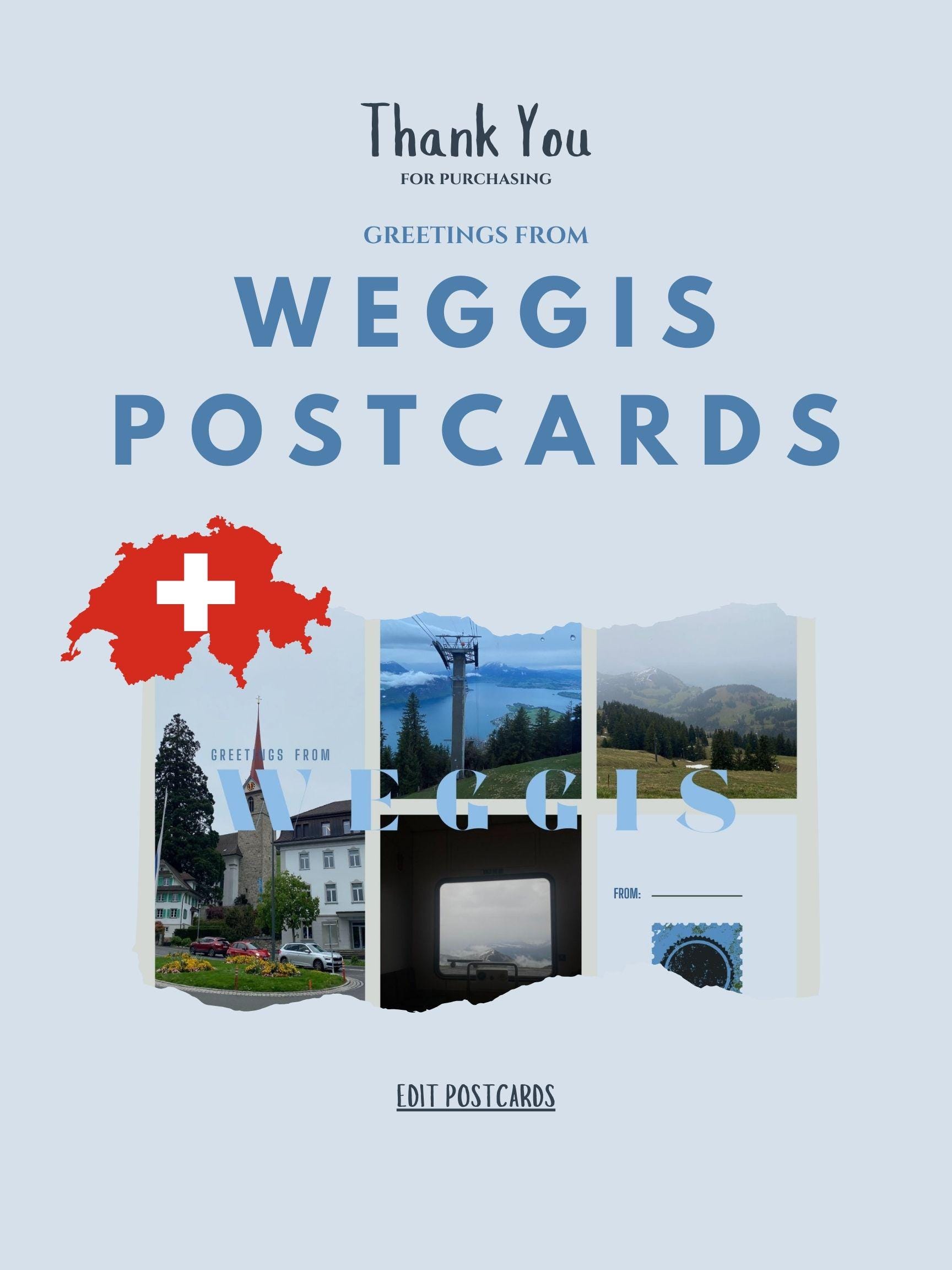 Postcards From Switzerland Including Zurich, Bern, Montreux, and More 5 ...