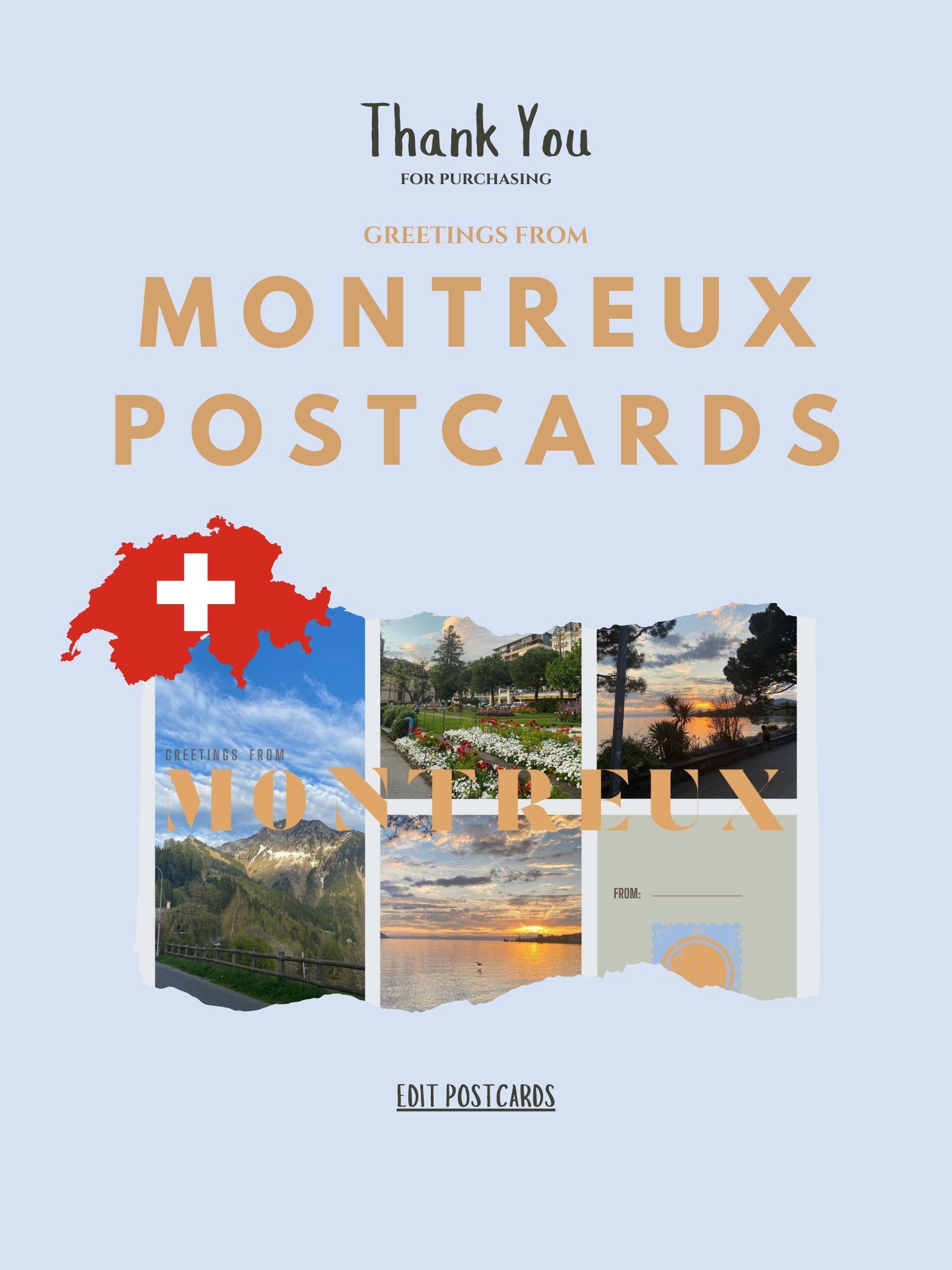 Postcards From Switzerland Including Zurich, Bern, Montreux, and More 5 ...