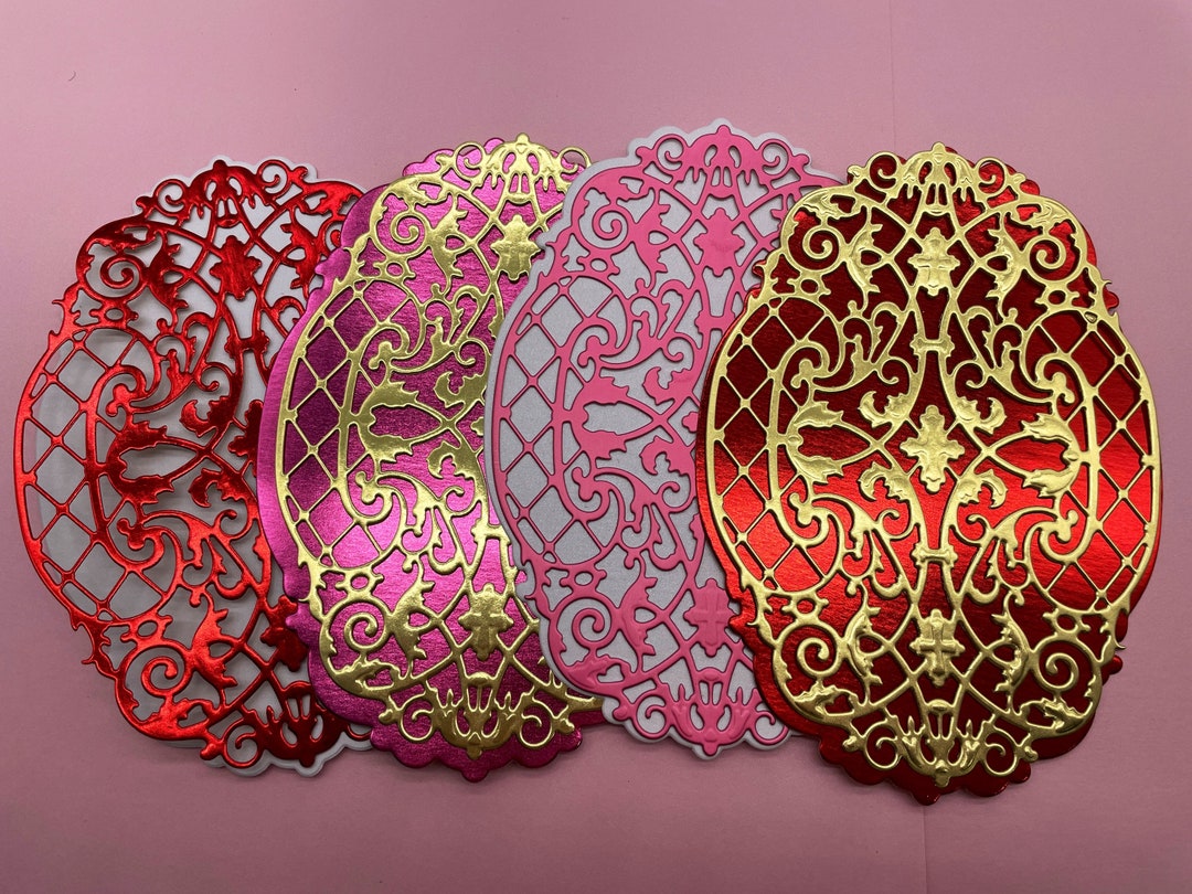 Valentine Card Layers, Valentine Card Fronts, Metallic Foil Cards - Etsy