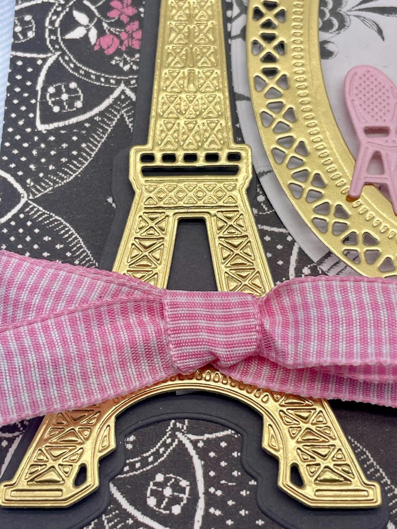Friend Birthday Card, French Themed, Paris, Eiffel Tower, Across the ...