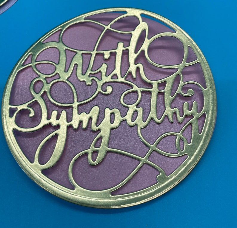 Sympathy Die Cuts, Sorry for Your Loss Die Cut, Sympathy DIY Card - Etsy