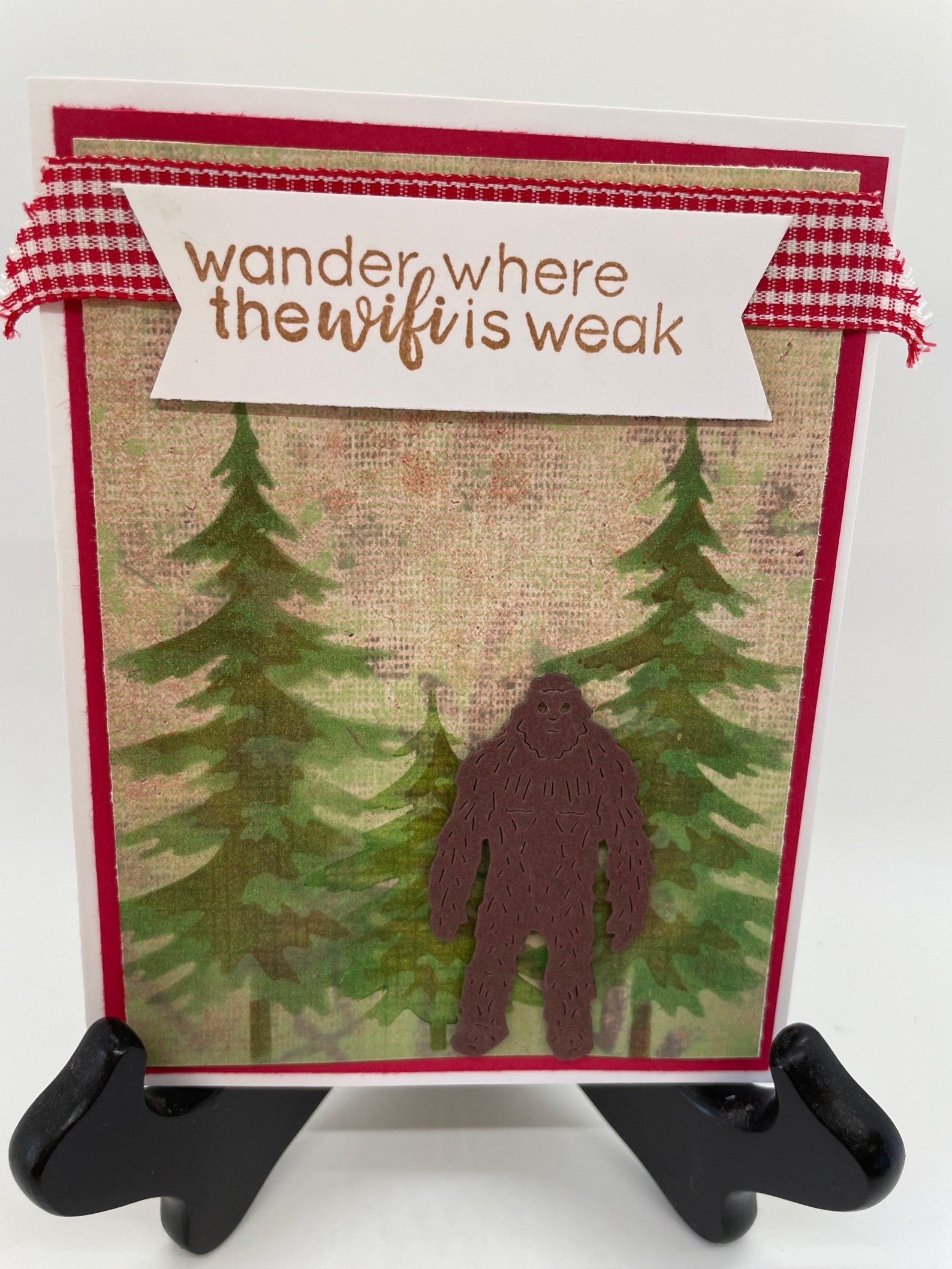 Handmade Bigfoot All Occasion Card (blank Inside) 5.5 X4.25 - Etsy