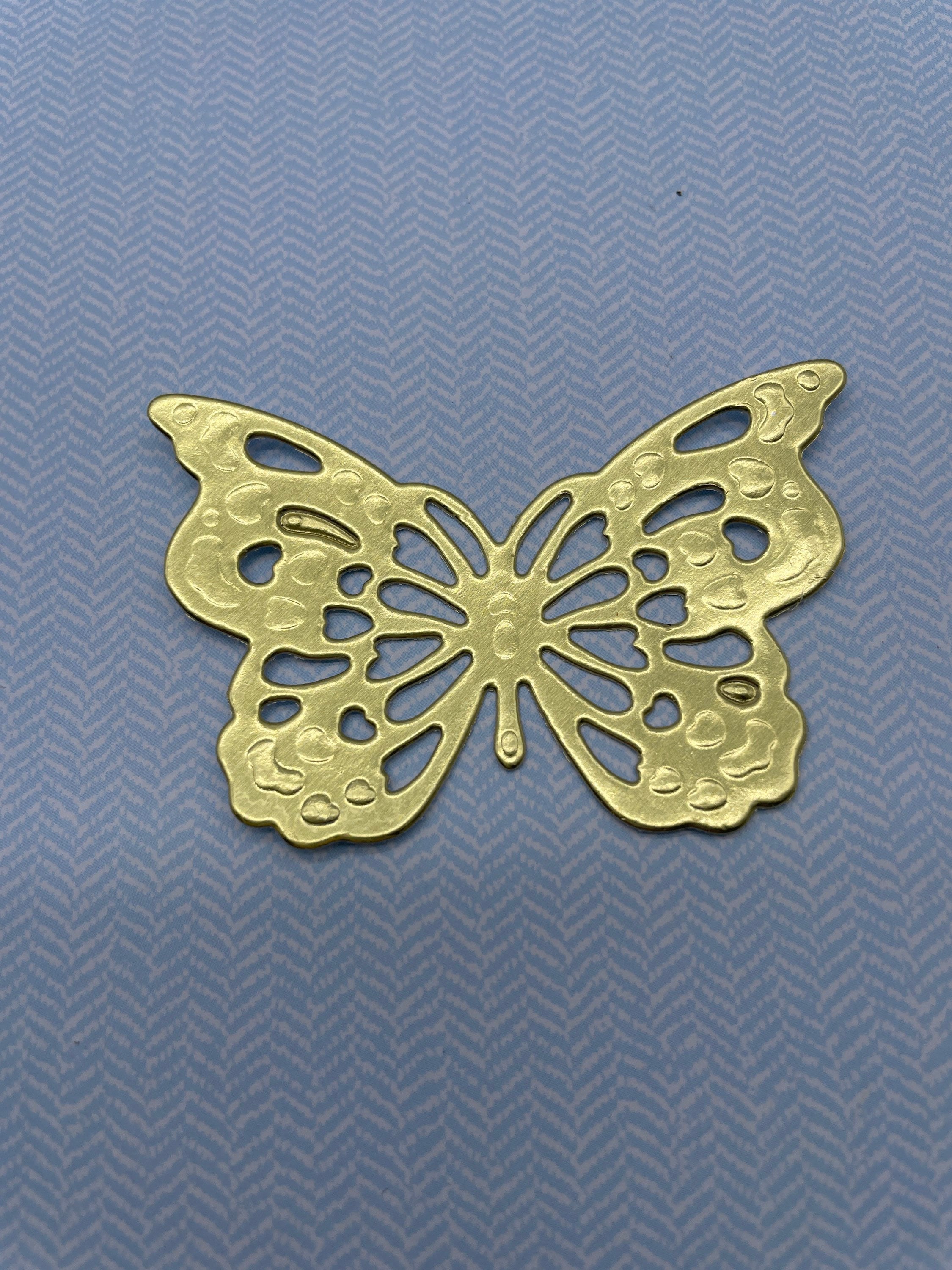 Foil Butterfly Die Cuts, Metallic Paper Embellishments, Set of 12 - Etsy