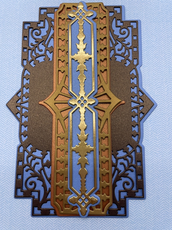 Gentleman Study Masculine Card Layers Fall Card Fronts Fall - Etsy