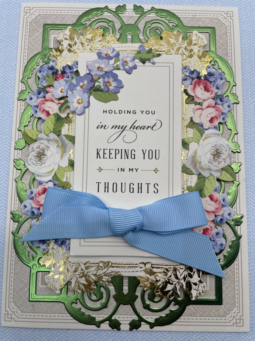Floral Sympathy Card, Feminine Sympathy, Sorry for Your Loss, Heartfelt ...