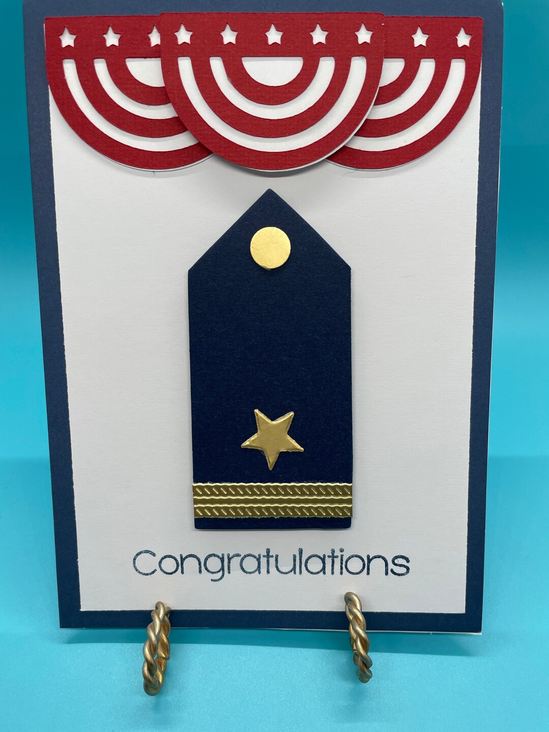 Handmade Military Armed Forces Commissioning Congratulations Cards for ...