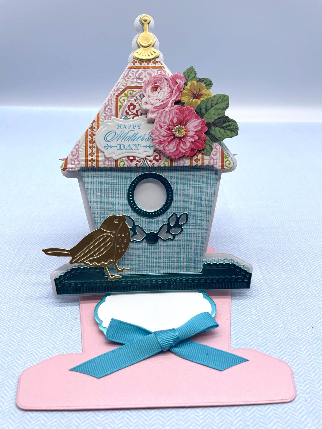 Birdhouse Card for Mother, Mother’s Day Birdhouse - Etsy