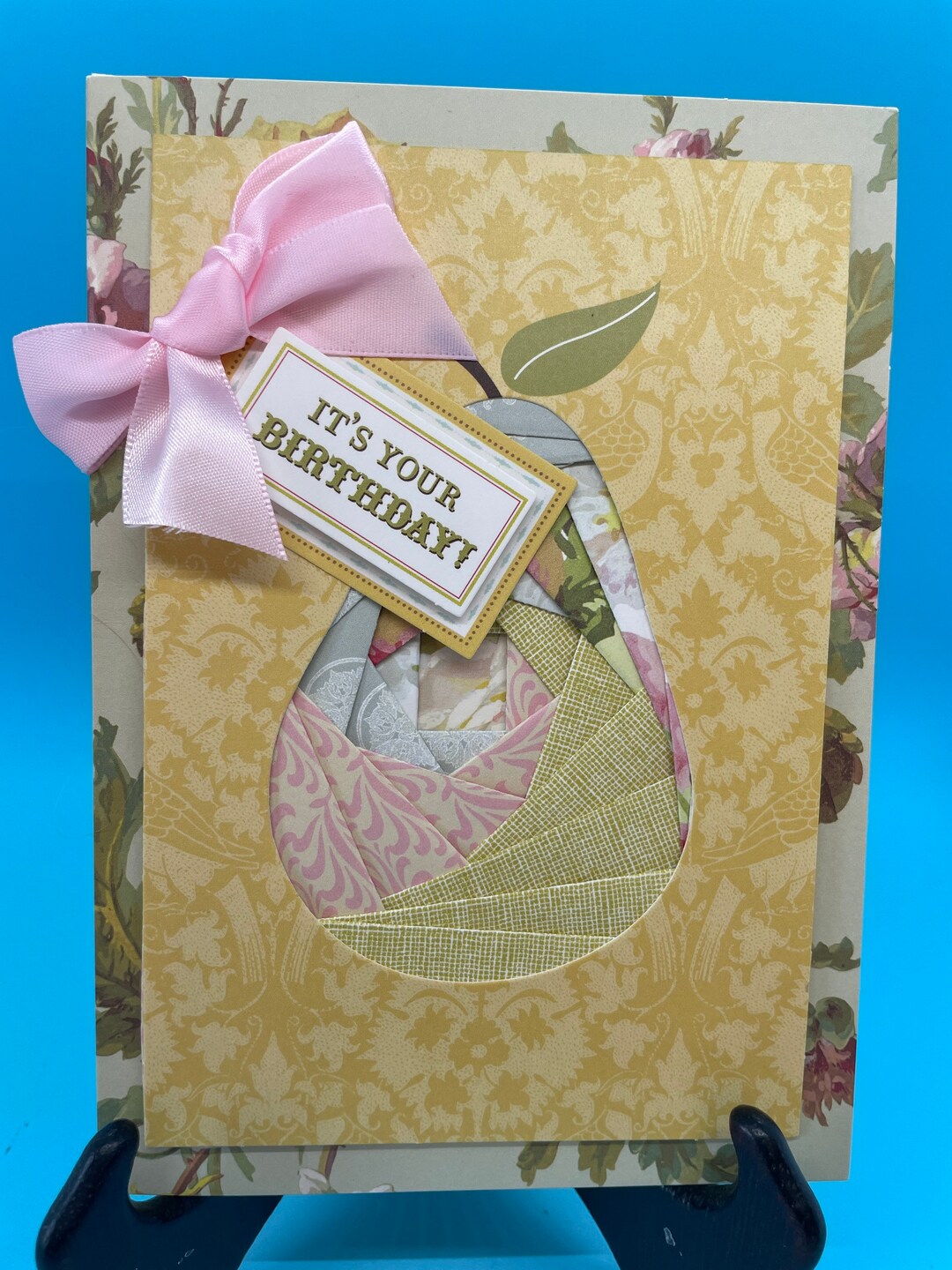 Fall Birthday Card, Autumn Birthday, Origami Birthday Card, Fall Fruit ...