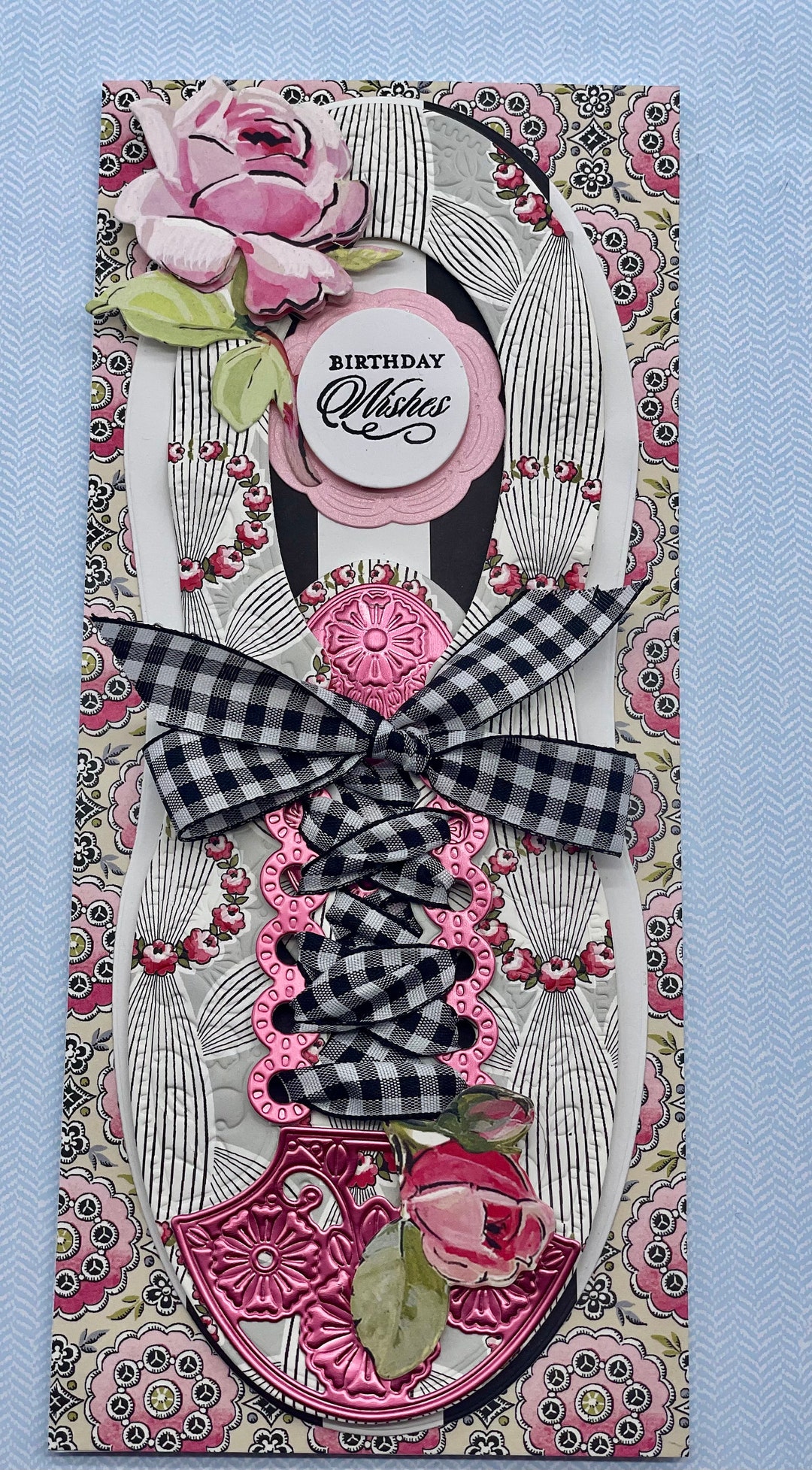 Fashion Birthday Card, Sneaker Card, Feminine Birthday - Etsy