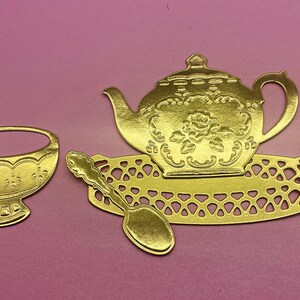 Tea Service Die Cuts, English Tea Die Cuts, Tea for Two, Tea Party ...