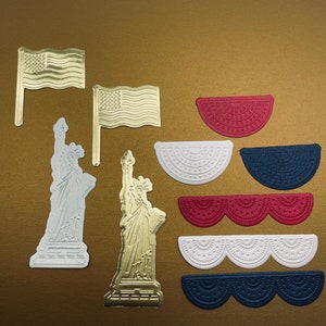 Americana Die Cuts, Patriotic Die Cuts, - Etsy