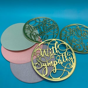 Sympathy Die Cuts, Sorry for Your Loss Die Cut, Sympathy DIY Card - Etsy