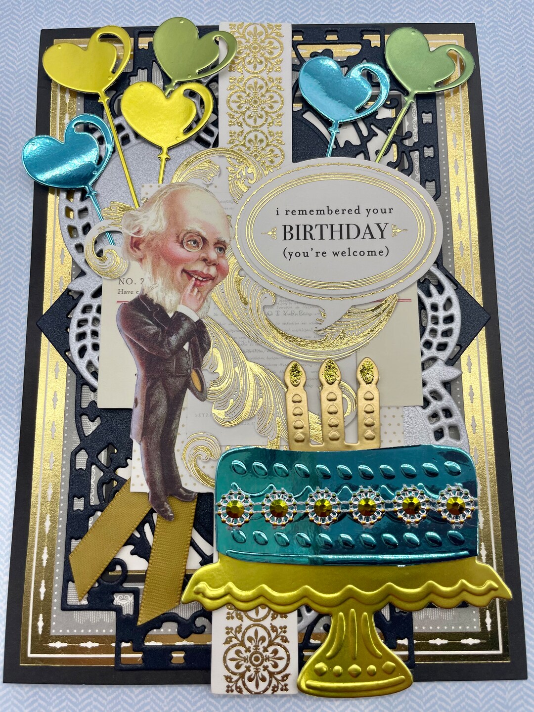 Masculine Birthday Card, Man Birthday, Funny Birthday - Etsy