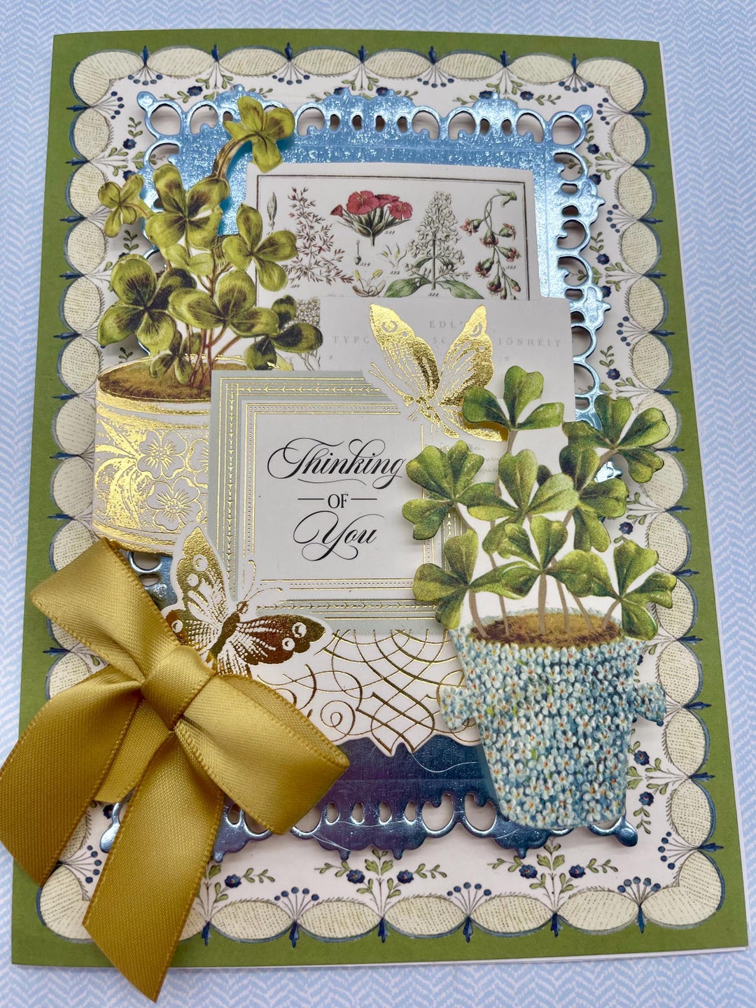 Spring Get Well Card, Potted Plants Card, St Patrick Get Well - Etsy